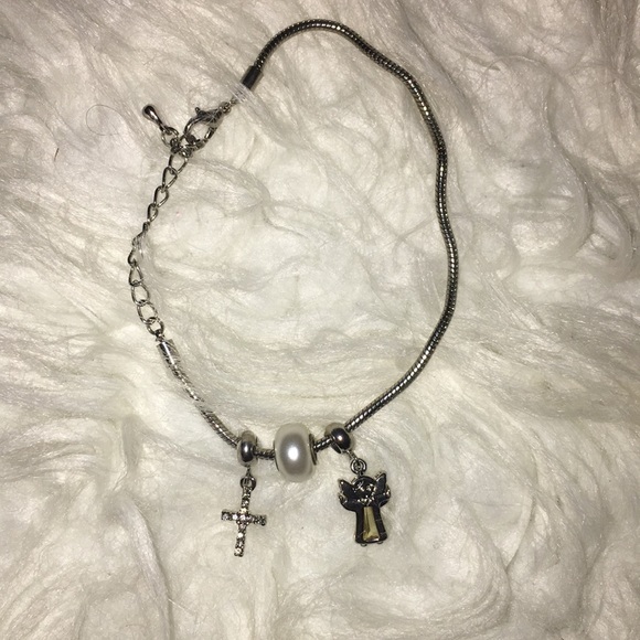 Jewelry | Angel And Cross Bracelet | Poshmark